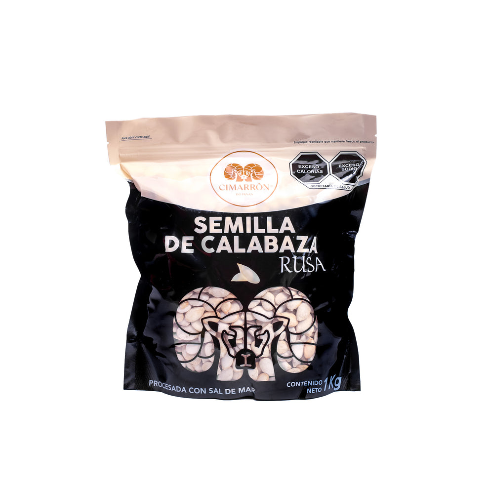 Semillas de calabaza tostada con sal - Cimarrón Botanas 1 Kg